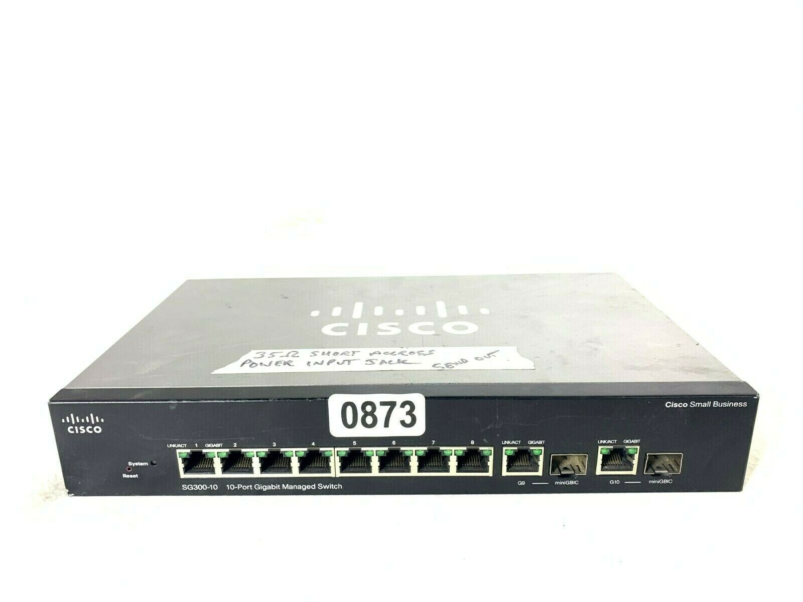 Cisco 10 Port Giga SG-300 Bit Managed Switch -0873 (One) - True Heart Sound
