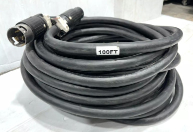 100' 600V Cable w/ (1) Hubbell CS-6364C Female Connector to (1) Hubbell ...