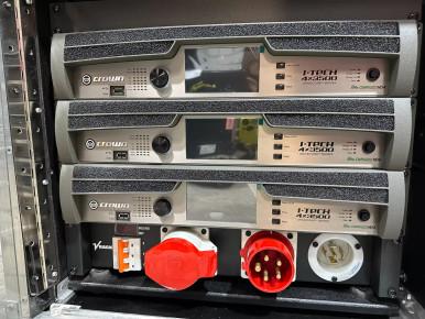 Crown Audio VRack Amplification Rack on Wheels with 3x3500HD (One ...