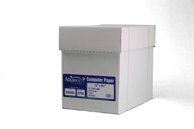 Continuous Computer Paper 12 x 8-1/2, Left & Right Perforated |20 lb ...