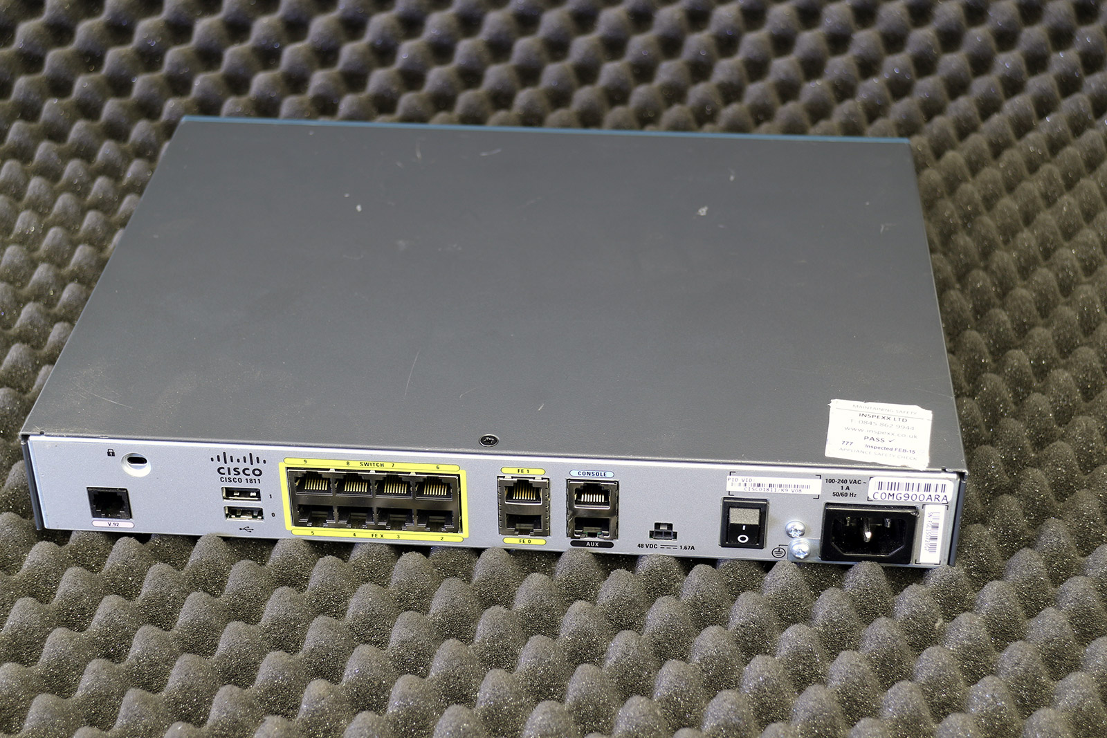 Cisco 1811 V08 Router without CF Card