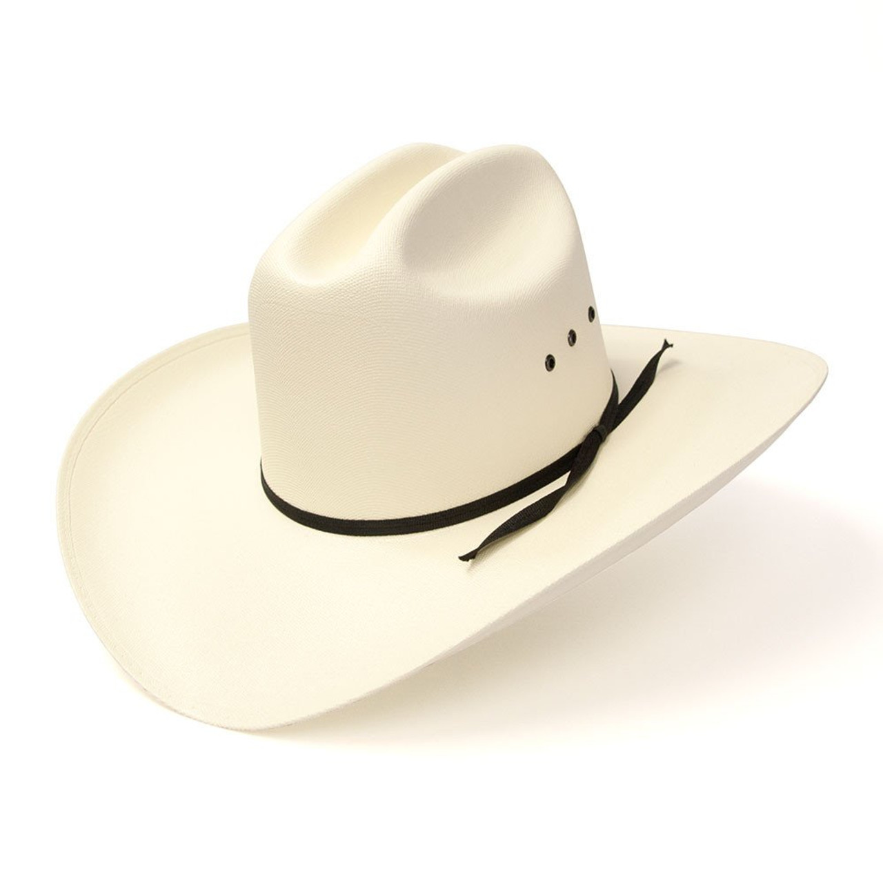 Natural Straw Western Cattleman Hat with Ribbon Hat Band - Western Express Natural Straw Western Cattleman Hat with Ribbon Hat Band - Western Express