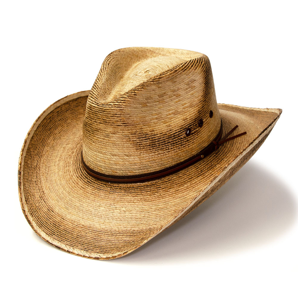 Palm Straw Western Pinch Front Hat - Western Express