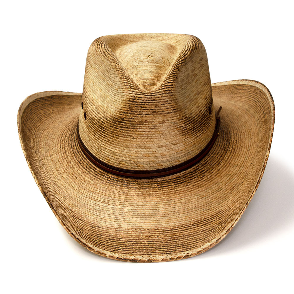 Palm Straw Western Pinch Front Hat - Western Express