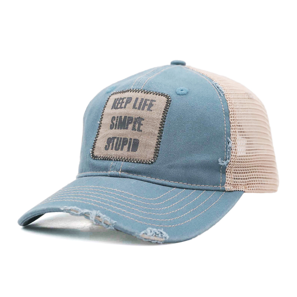 Blue "Keep life simple stupid" Trucker Cap - Western Express