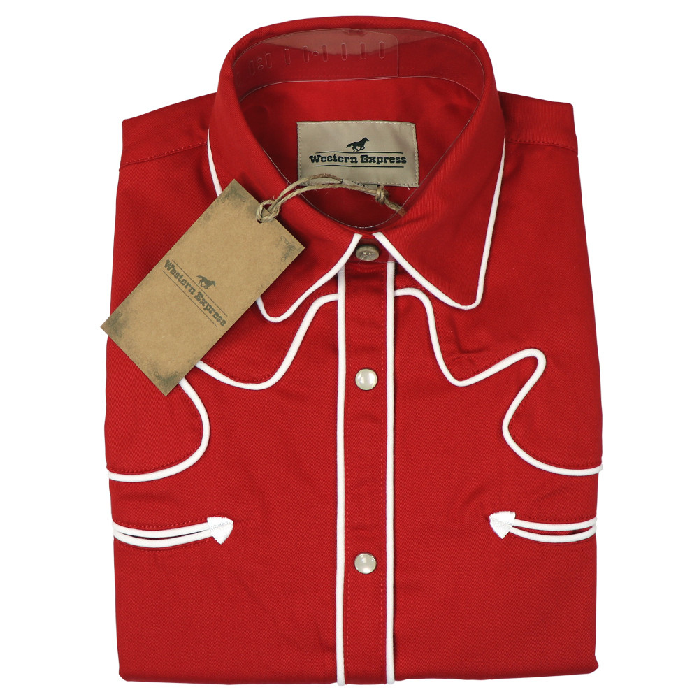 Women's Red Western Shirt - Western Express