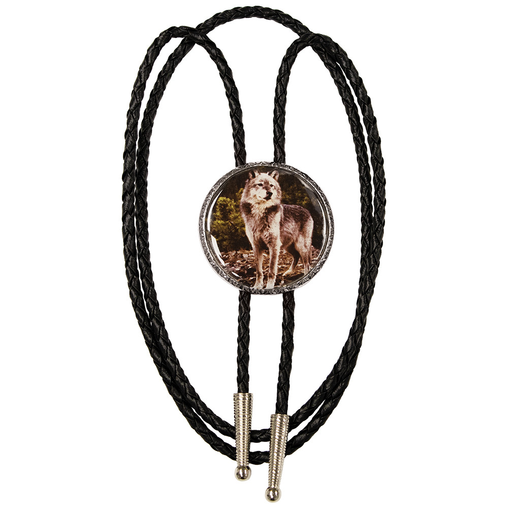 Made in the USA - Standing Wolf Bolo Tie - Western Express