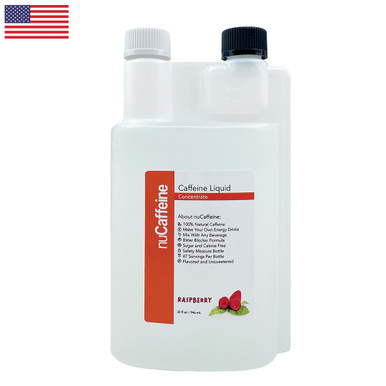 Raspberry nuCaffeine 16oz - Liquid Caffeine Concentrate