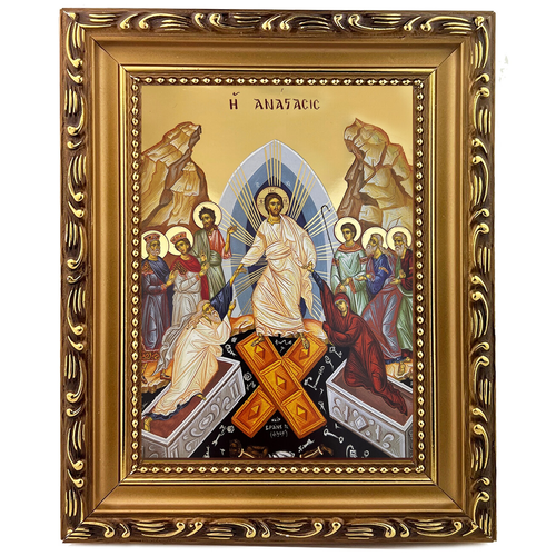 Gilded Resurrection, standing large icon - Ancient Faith Store