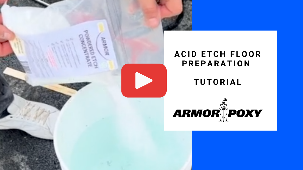 Powdered Etch Concentrate - Tutorial Video - Armorpoxy Inc