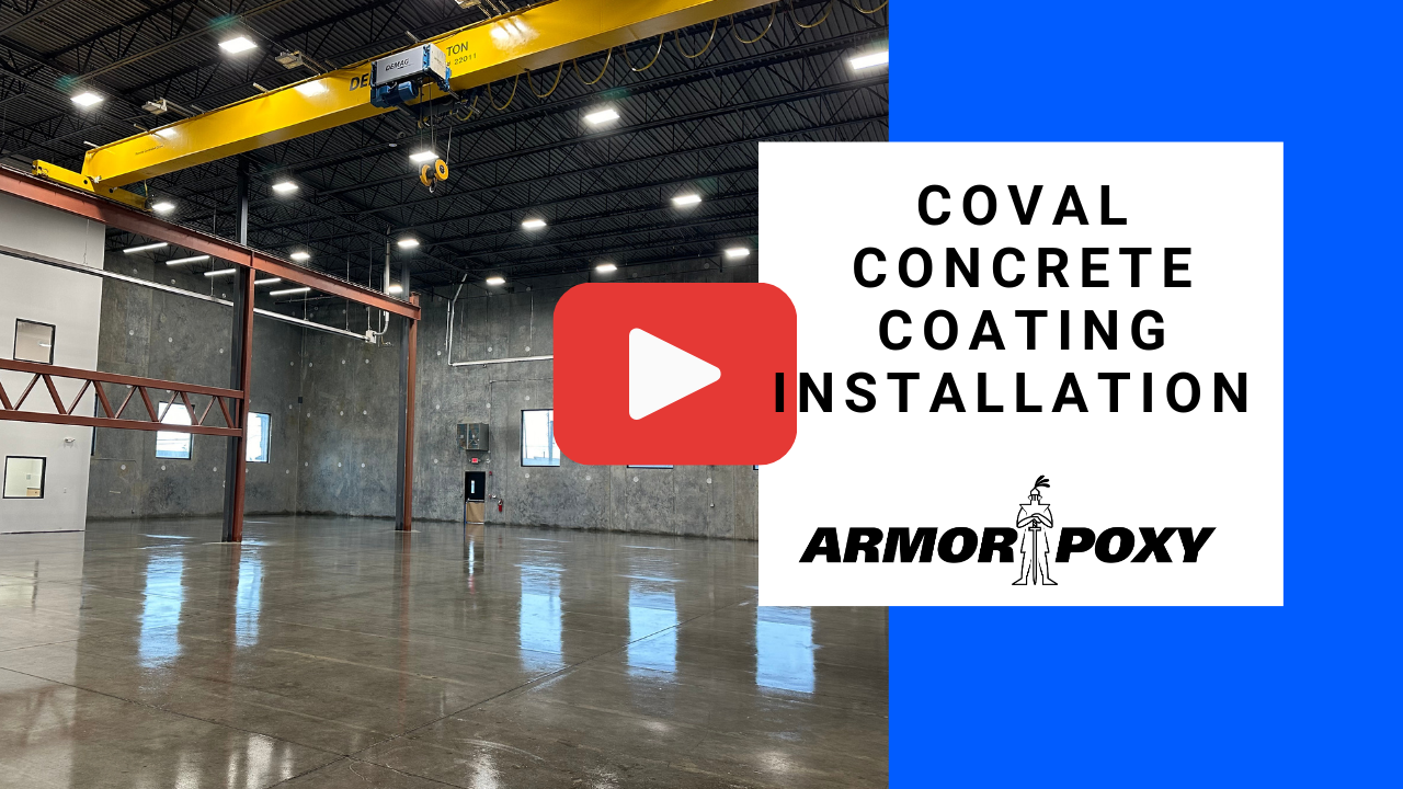 Coval Concrete Installation - 9K Sq Ft Crane Service Center - Armorpoxy Inc
