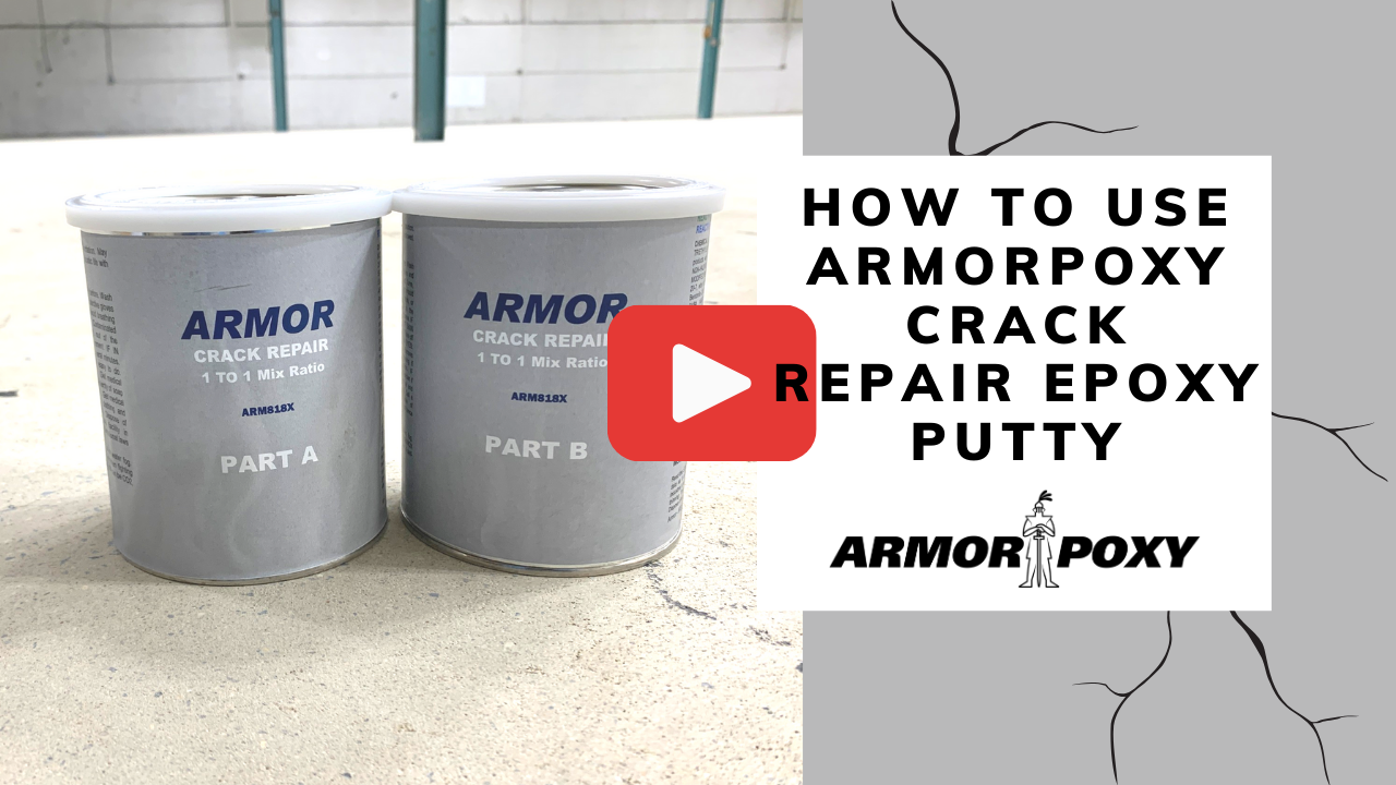 How To Use ArmorPoxy Crack Repair Epoxy Putty - Armorpoxy Inc