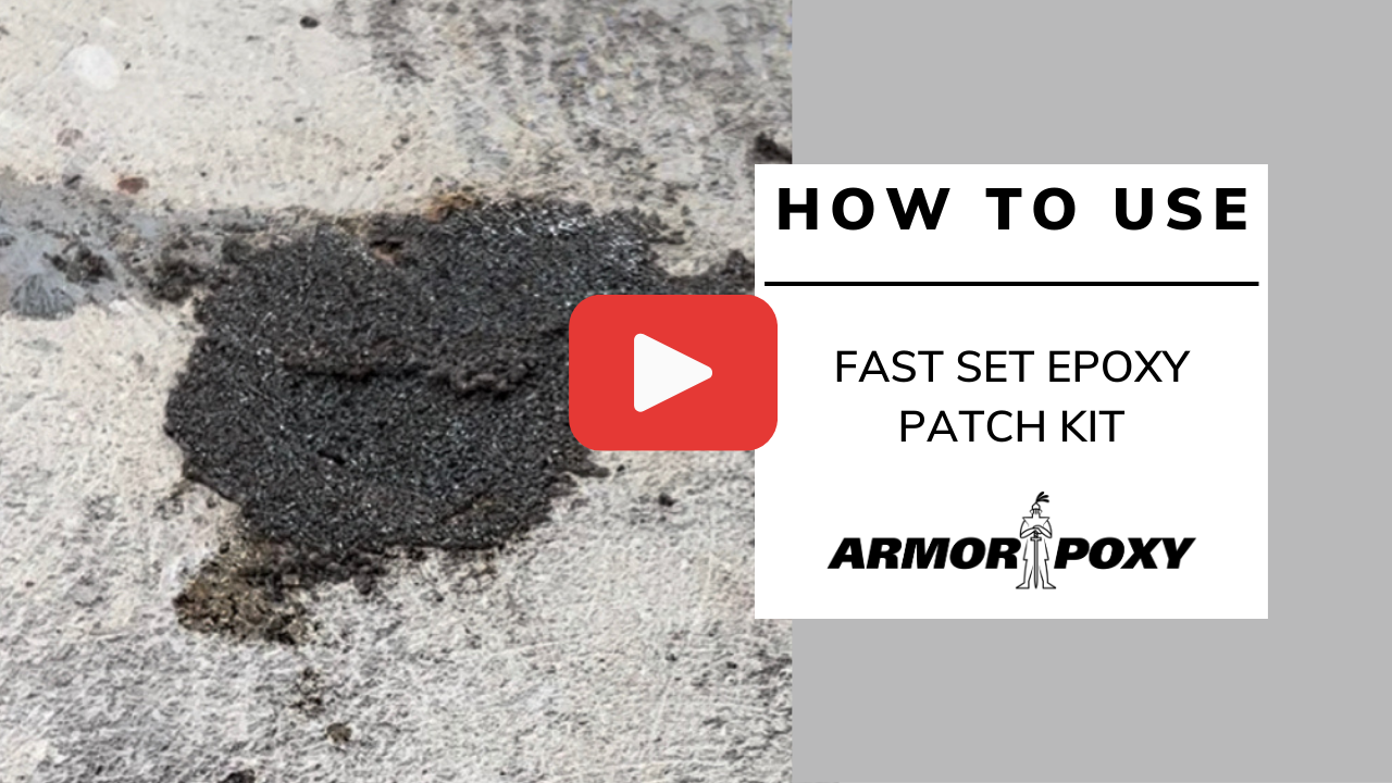 How To Use Fast Set Epoxy Patch Kit - Armorpoxy Inc