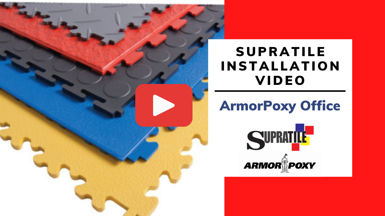 SupraTile Office Installation Less than 3 Hours!! - Armorpoxy Inc