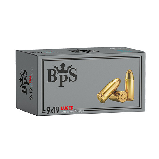 BPS Ammo 9mm 115gr FMJ 1250 FPS Brass Cased 50/box [30 Boxes] 1500 ...