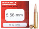 Black Hills Ammunition 5.56 Nato 77gr OTM / Open Tip Match 2750 FPS 50 ...
