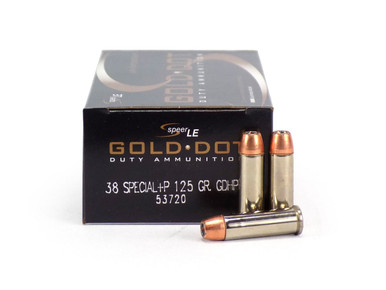 Speer Gold Dot Personal Protection Ammo 38 Special 125gr +P JHP 945 FPS ...