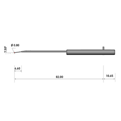 Ball Stylus Arm 0.8mm dia