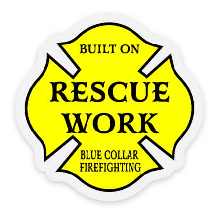 Blue Collar Firefighting Stickers