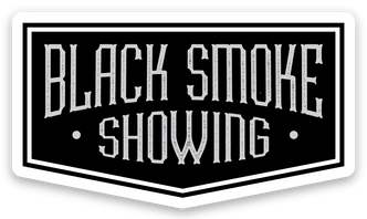 Black Smoke Showing Sticker