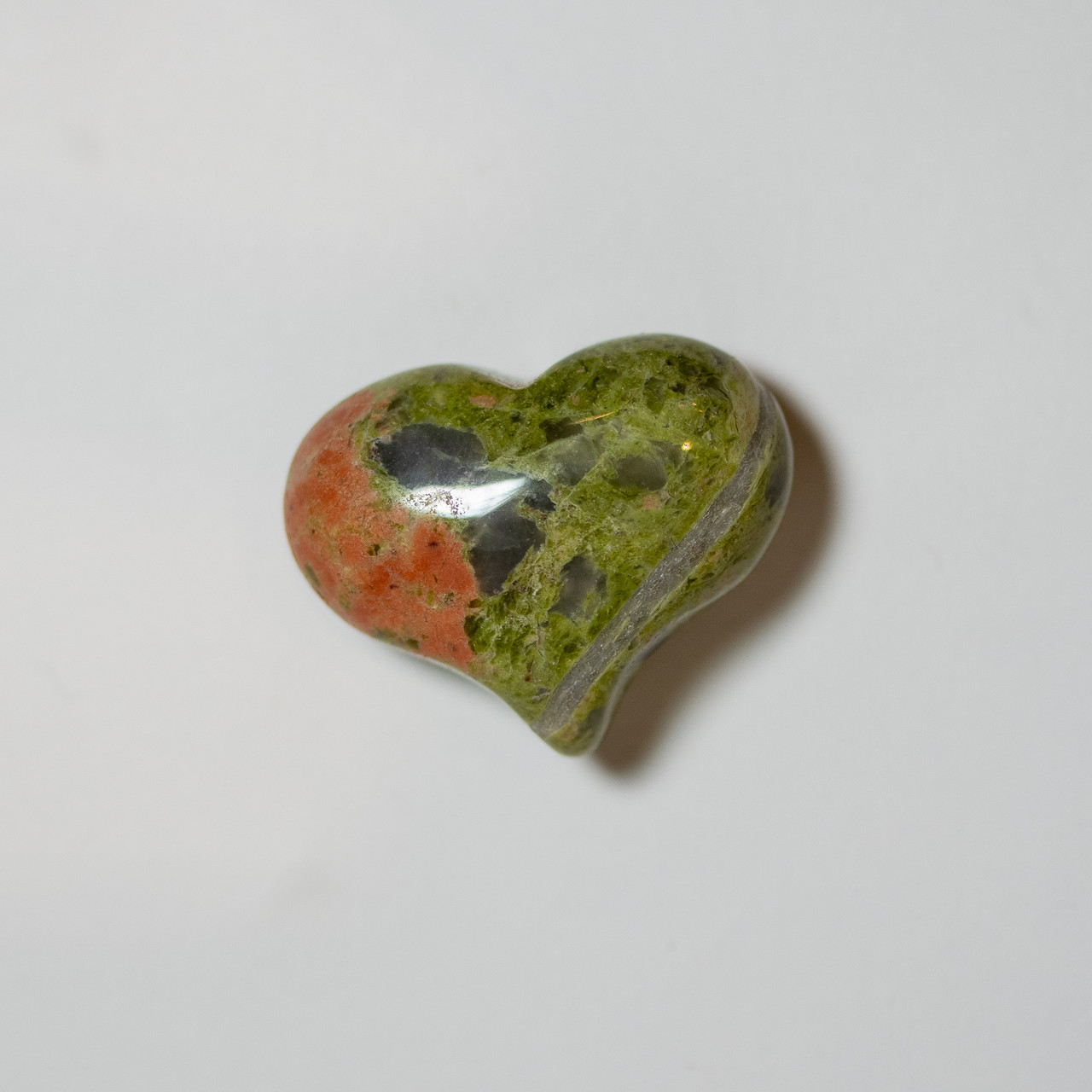 Unakite Jasper Heart | Evolution Store