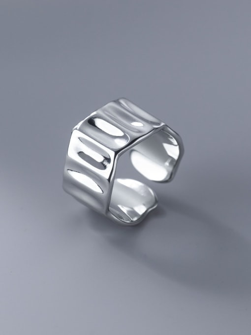 Sterling Wide Squared Off Ring - Nissa Jewelry