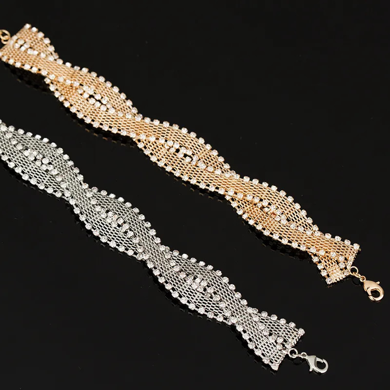 Gilded Glam Bracelet: Gold Or Silver - Nissa Jewelry