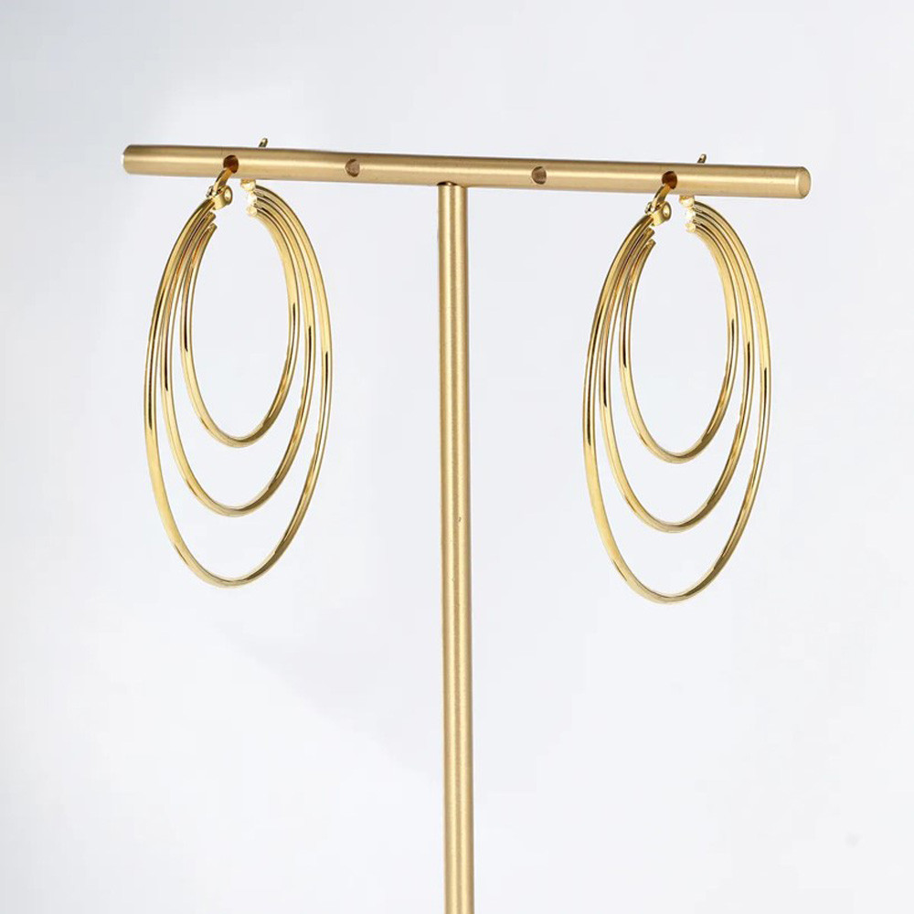 Triple Row Hoops - Seen On GMA! - Nissa Jewelry