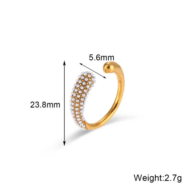 Pearl Waterdrop Ring - Nissa Jewelry