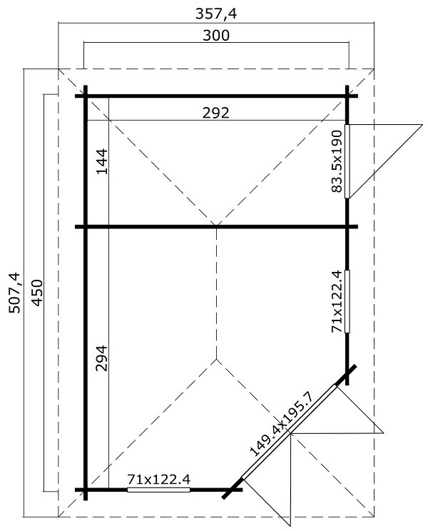 Garden Buildings - Corner Buildings - Cabins Unlimited