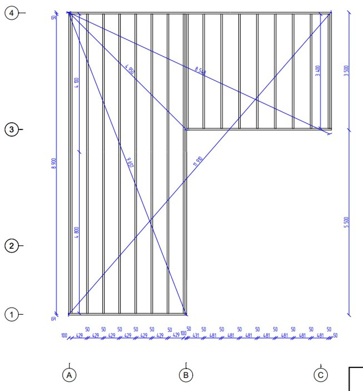 L Shape Chalet Building - Cabins Unlimited