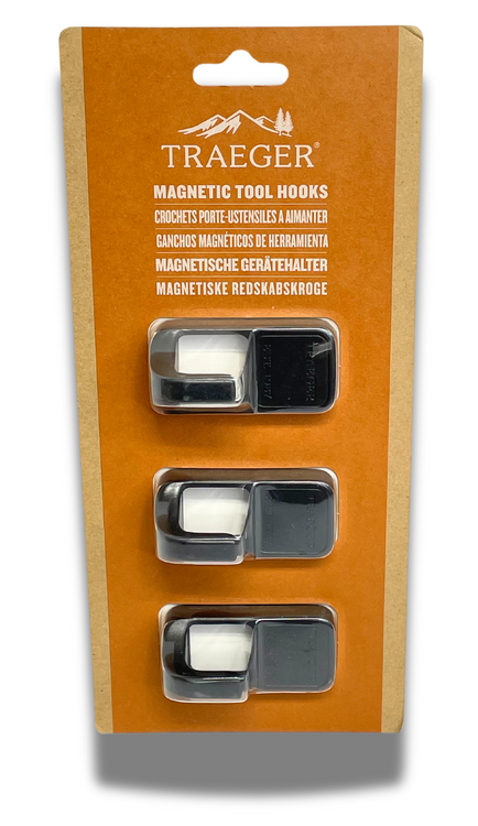 TRAEGER BAC536 3 PIECE MAGNETIC HOOK SET, GENUINE TRAEGER PELLET GRILLS ...