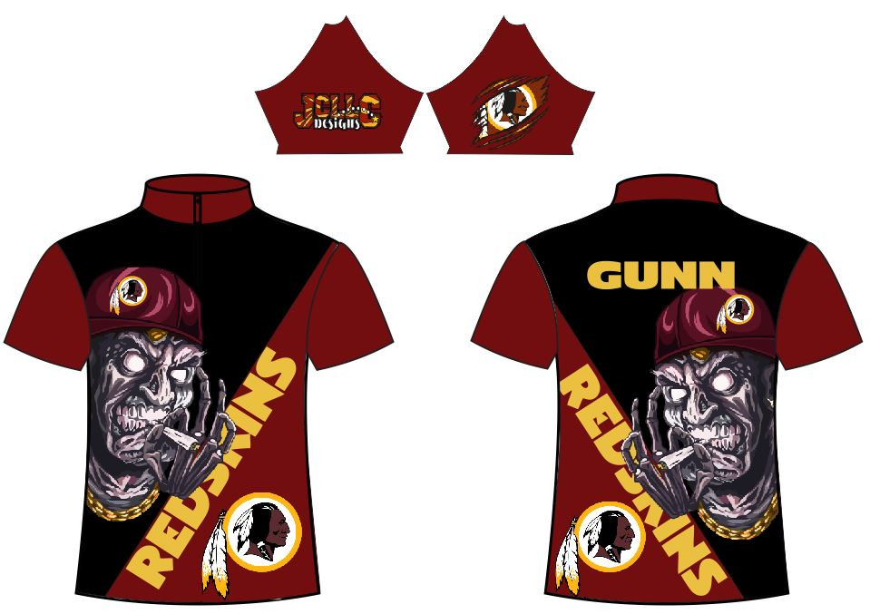 Sub - Redskins Skull Design 3 (Blunt) - Jordan Concepts LLC