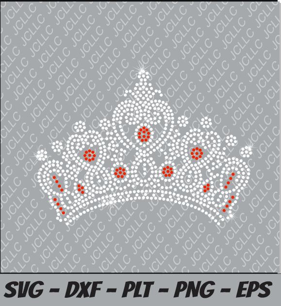 Rhinestone Template - Crown - Jordan Concepts LLC