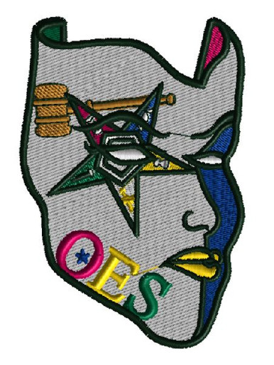 Embroidery - OES Mask Past Matron Patch - Jordan Concepts LLC