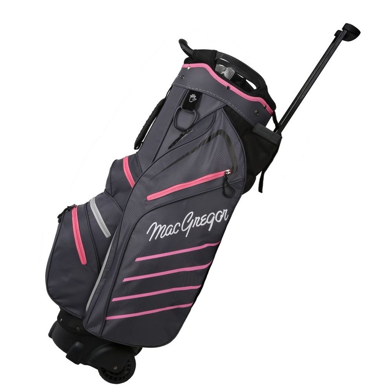 Macgregor Golf Vip Ladies Cart Bag With Built In Wheels Handle 14