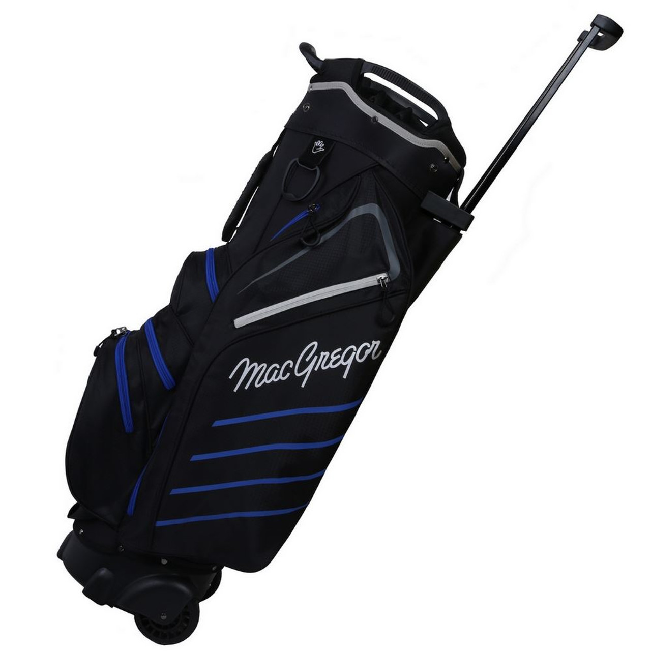 Macgregor Golf Vip Cart Bag With Built In Wheels Handle 14 Way