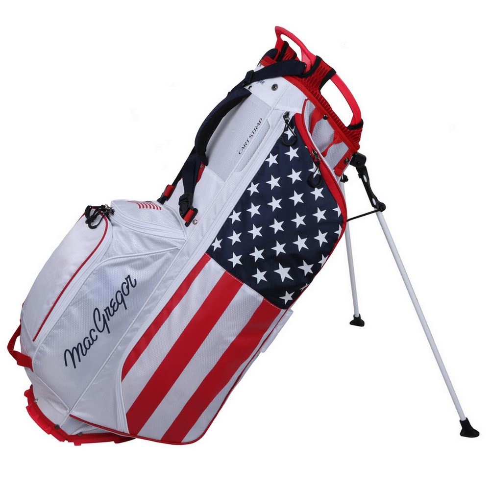 MacGregor Golf Deluxe Stand Bag, USA Stars and Stripes Flag - MacGregor ...