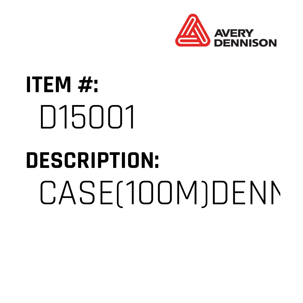 Case(100M)Denn 1/2 Staples - Avery-Dennison #D15001 - Jacksew Parts Store