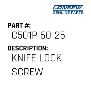Knife Lock Screw - Consew #C501P 60-25 - Jacksew Parts Store