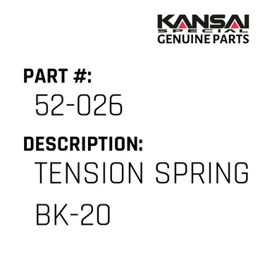 Tension Spring Bk-20 - Kansai Special #52-026 - Jacksew Parts Store