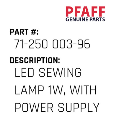Led Sewing Lamp 1W, With Power Supply And Solenoid Base - Pfaff #71-250 ...