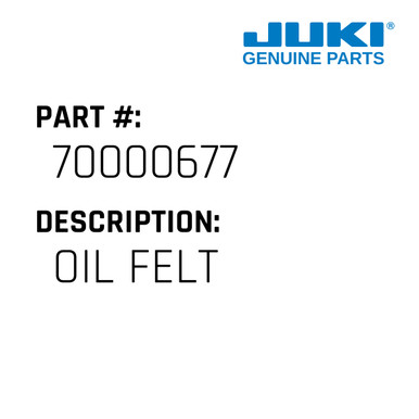 Oil Felt - Juki #70000677 - Jacksew Parts Store