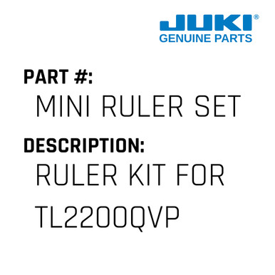 Ruler Kit - Juki #MINI RULER SET - Jacksew Parts Store