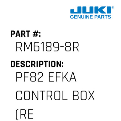 Pf82 Efka Control Box - Juki #RM6189-8R - Jacksew Parts Store