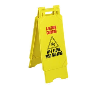 Floor Sign "Caution" Yellow