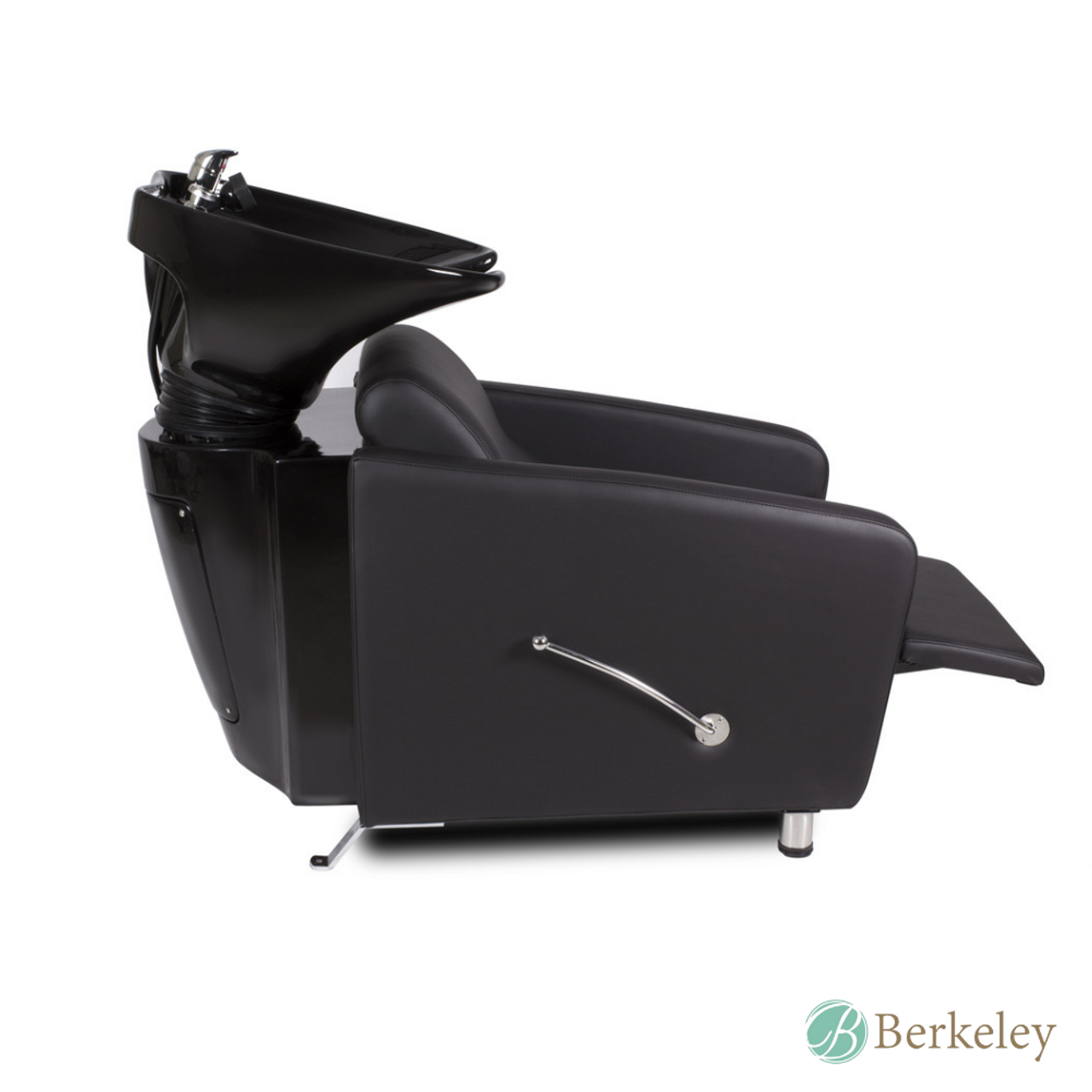 KLYNE Backwash Unit with shampoo bowl & footrest with faucet set (Black ...