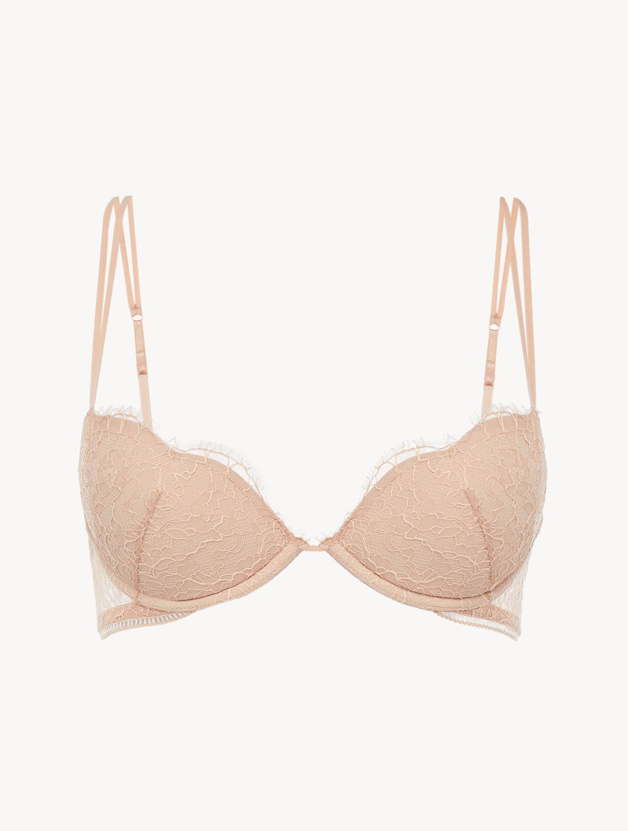 Lace Triangle Bra In Black