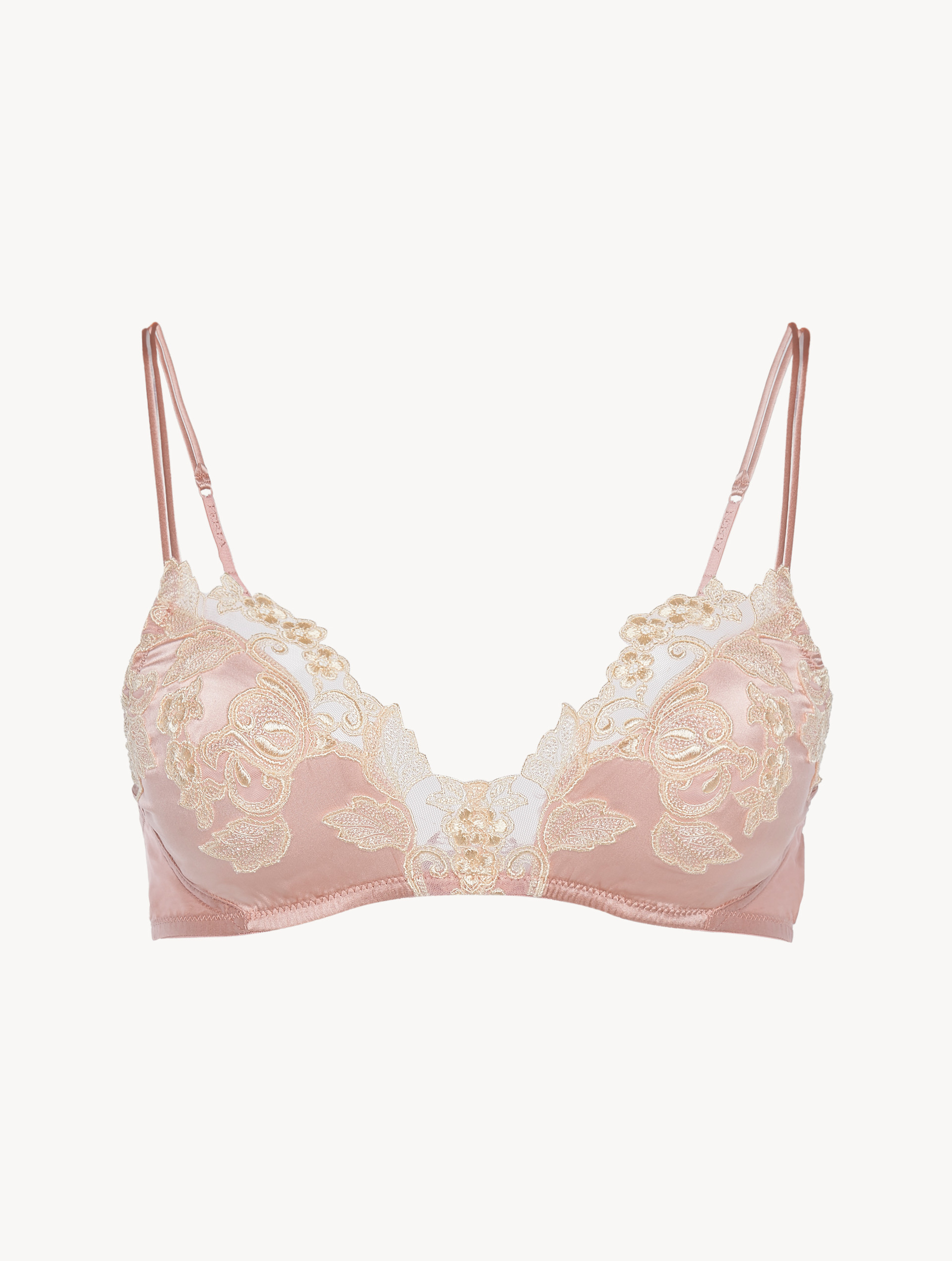 Dark blue lace balconette bra