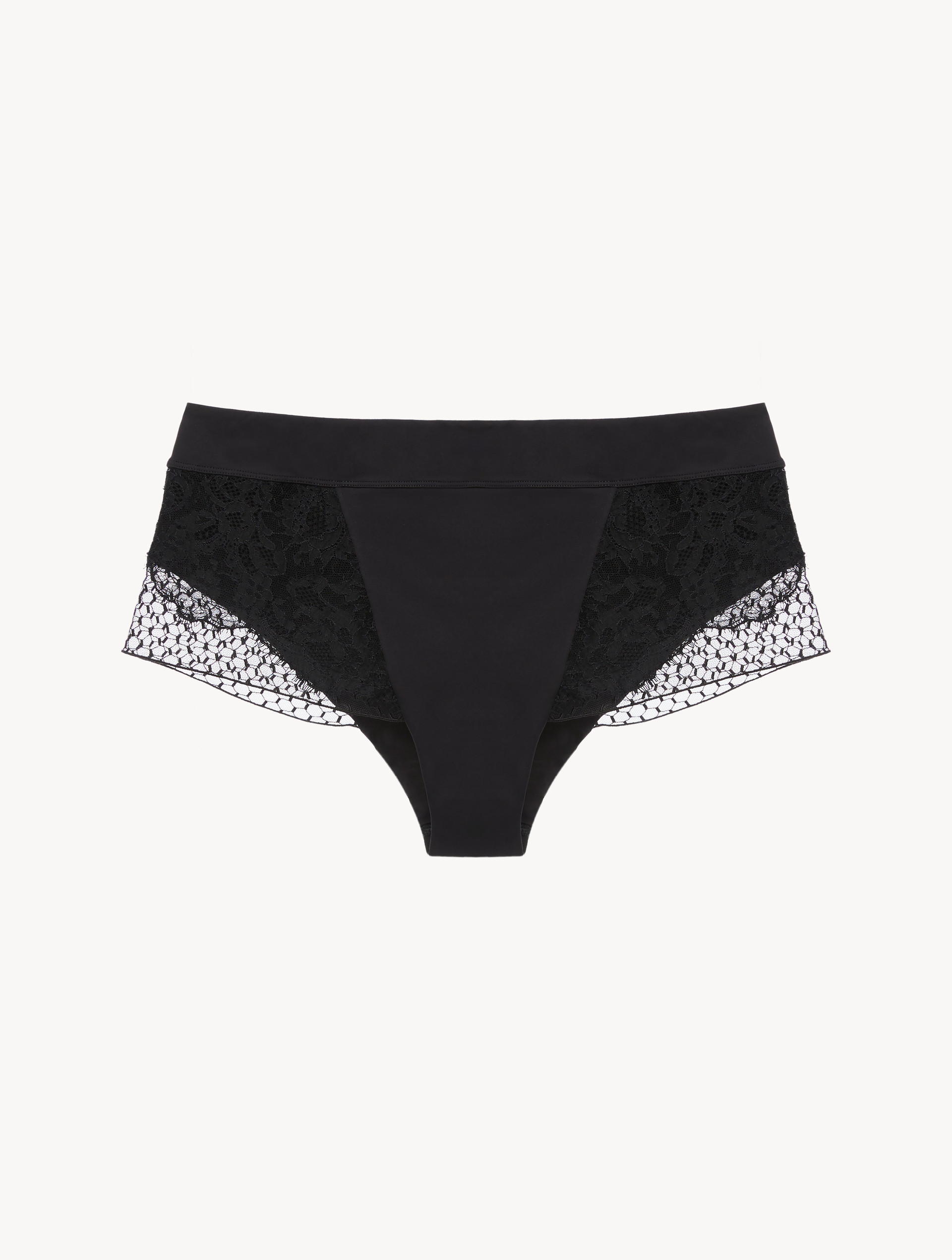 Lace Triangle Bra in Black